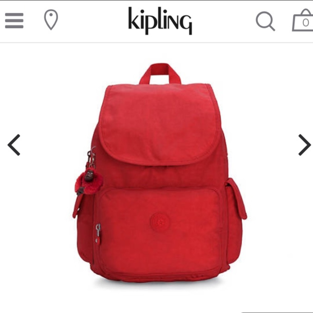 Kipling Red City Pack Medium Backpack - Gem